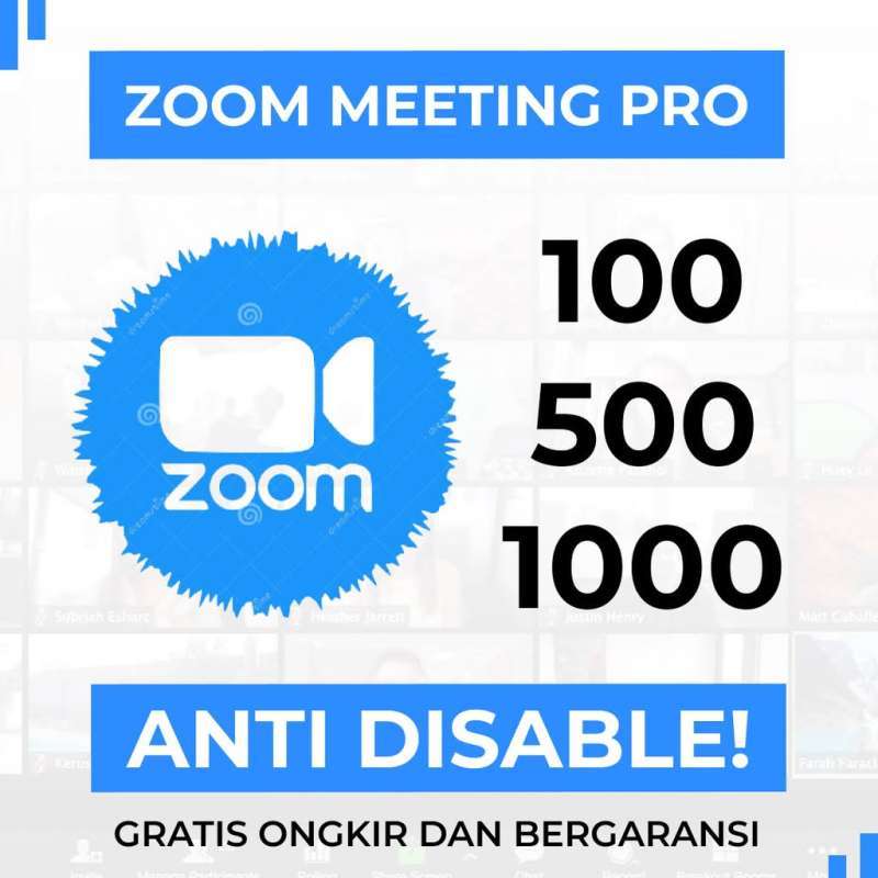 Jual ZOOM Meeting Pro 1 Tahun - Upgrade Zoom Meeting Pro - 500 Peserta ...