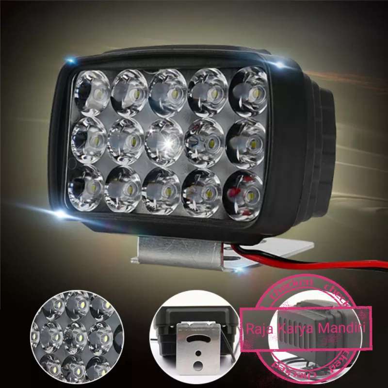 Jual Lampu Led Laser Gun Bar Tembak Sorot Cree Motor Mobil 15 Titik ...