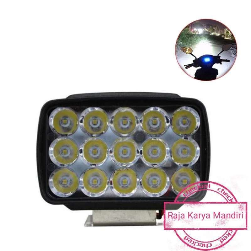 Jual Lampu Led Laser Gun Bar Tembak Sorot Cree Motor Mobil 15 Titik ...
