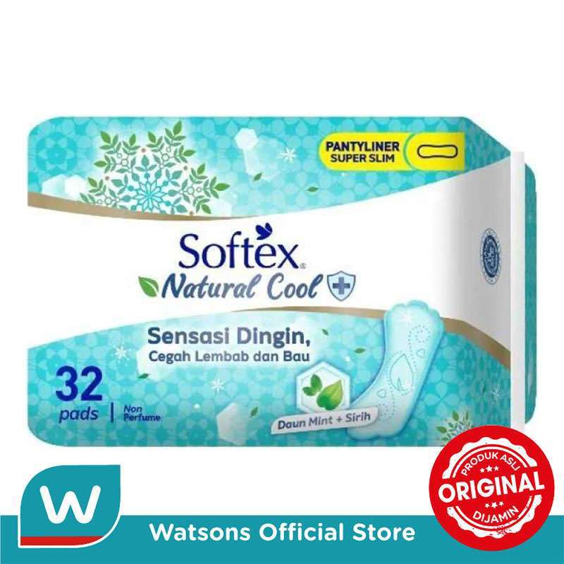 Promo Softex Panty Liner Natural Cool Super Slim 32's Diskon 20% di ...