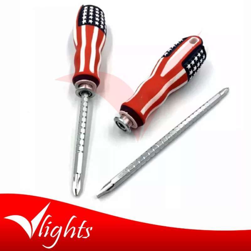 Promo Obeng plus minus 2 in 1 Obeng Amerika Diskon 34% di Seller V ...