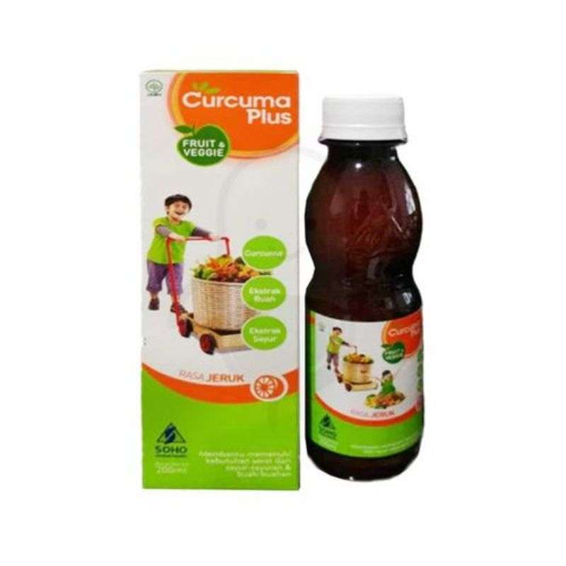 Jual Curcuma Plus Fruit & Veggie Jeruk 100Ml di Seller wealthystore777 ...