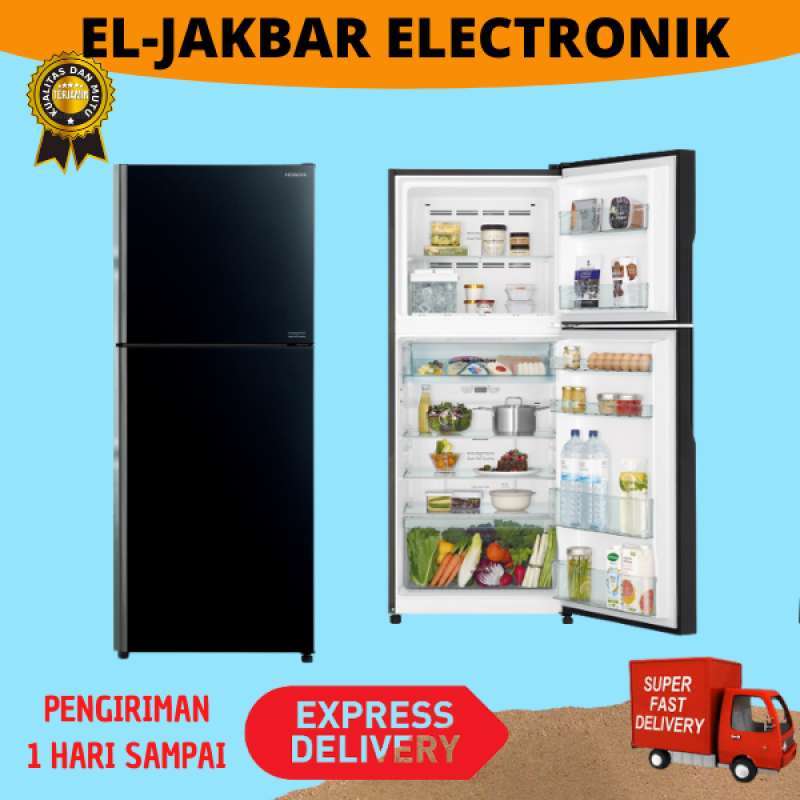 Promo Hitachi Kulkas 2 Pintu R Vgx40pgd9 Gbk New Inverter Dual Fan