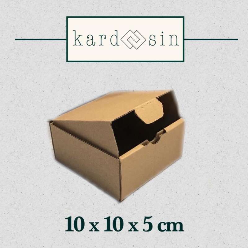 Jual KARDUS PACKING BOX PACKAGING POLOS / CUSTOM COKLAT POLOS 10X10X5 ...