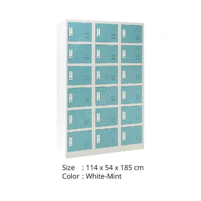 Jual Informa Lemari Loker Besi Jumbo Locker Cabinet 18 Pintu - Biru Di ...