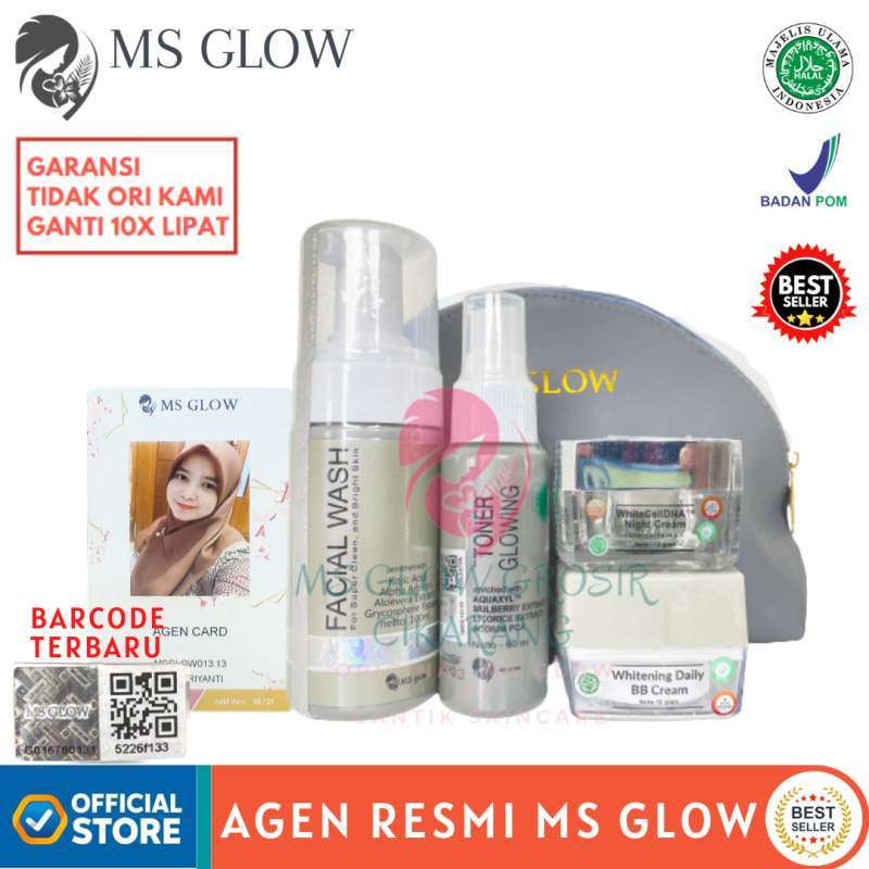 Promo paket ms glow with cell dna white whitening cell dna di Seller MS ...