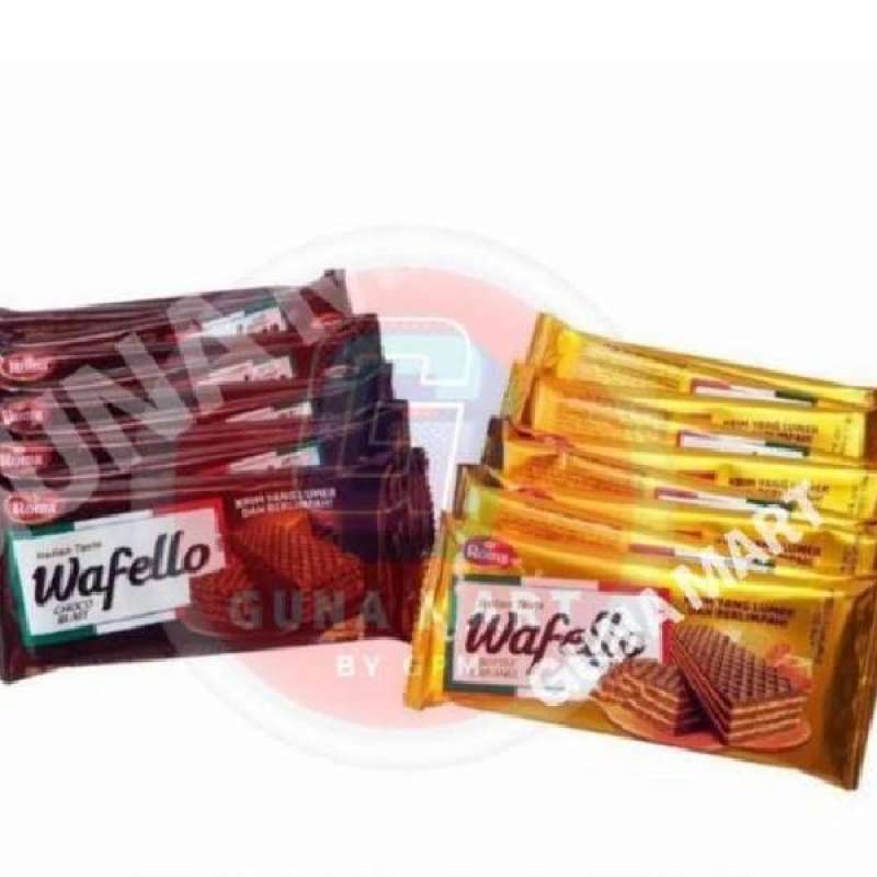 Jual WAFER ROMA WAFELLO 21GRAM X 10 PCS di Seller Gunamart - Cigondewah ...