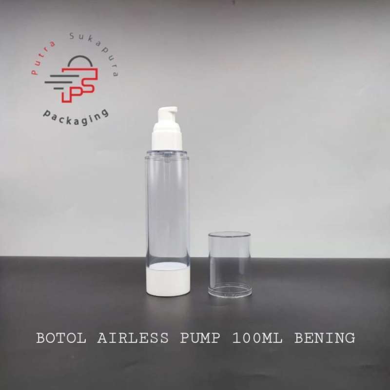 Jual Botol Airless Pump 100ml Bening Acrylic Import Di Seller Putra ...