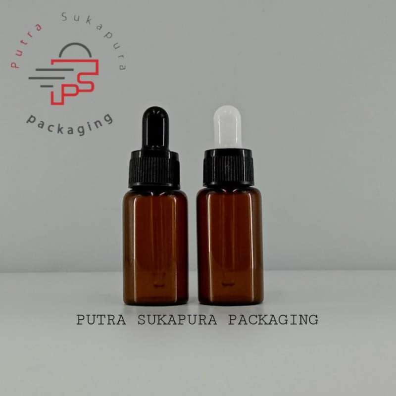 Jual Botol Kaca Pipet 18ml/ Botol Serum 18ml Coklat /Botol Tetes Ring ...