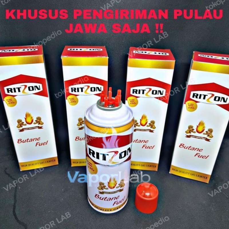 Jual gas isi ulang ritson 230 gram butane lighter refill gas korek api ...