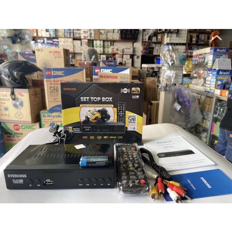 Jual Set Top Box STB Evercoss DVB-T2 TV Digital Full HD Wifi Youtube ...