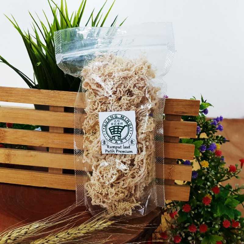 Jual Rumput Laut Kering 100gr / Rumput Laut Putih Kering Premium ...