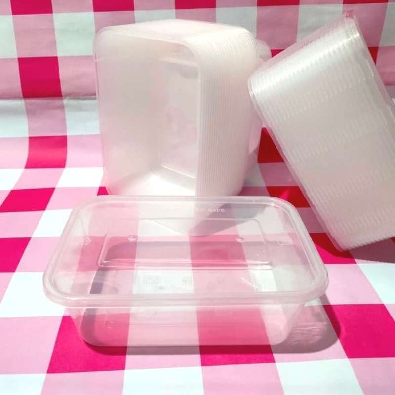 Promo thinwall kotak 750 ml (25 pcs)| kotak plastik| kotak bening ...