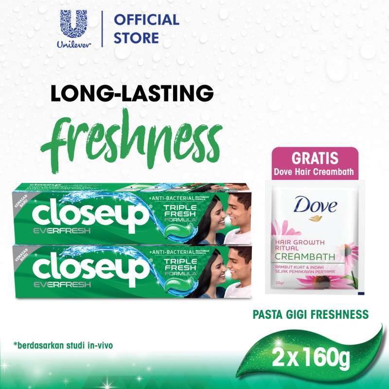 Promo CLOSE UP Deep Action Menthol Fresh Gel Toothpaste [160 g/Twinpack ...