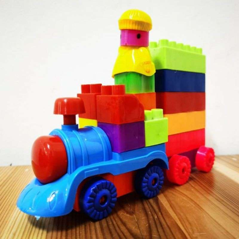 Promo Mainan Blok Kereta Build Block Train Thomas / Train Mainan ...