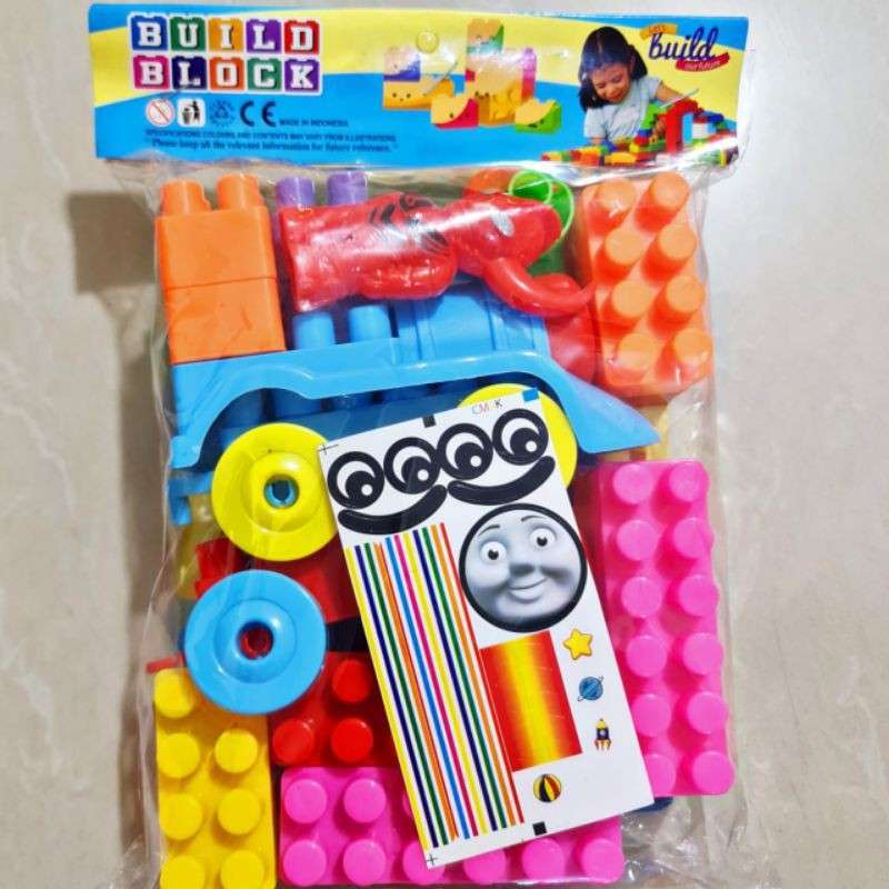 Promo Mainan Blok Kereta Build Block Train Thomas / Train Mainan ...
