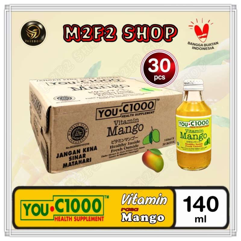 Promo YOU C1000 | C 1000 Vitamin Mango | Mangga Botol Beling - 140 ml ...