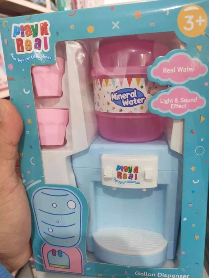 Jual MAINAN ANAK MINI WATER DISPENSER MINUMAN GALON AQUA AIR MINUM ...