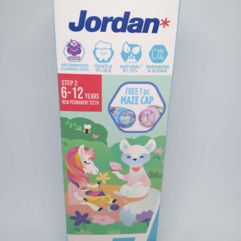 Jual Jordan Oral Care Kids Toothpaste Step 2 (6-12 Years) | Pasta Gigi ...