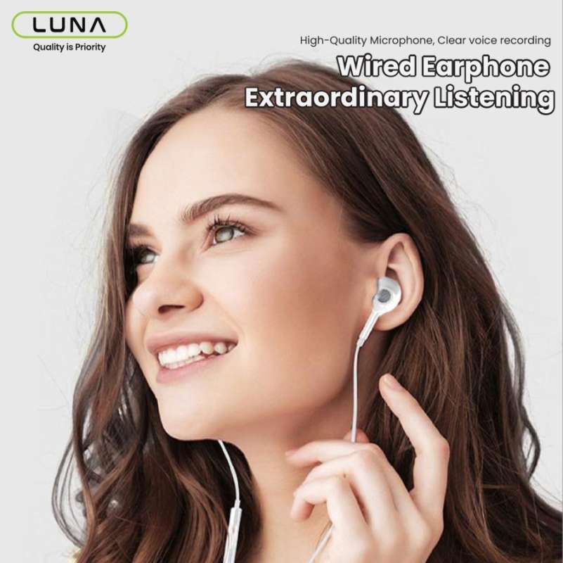 Jual Headset Earphone Luna E195 In-ear 3d Stereo Sound Super Bass ...