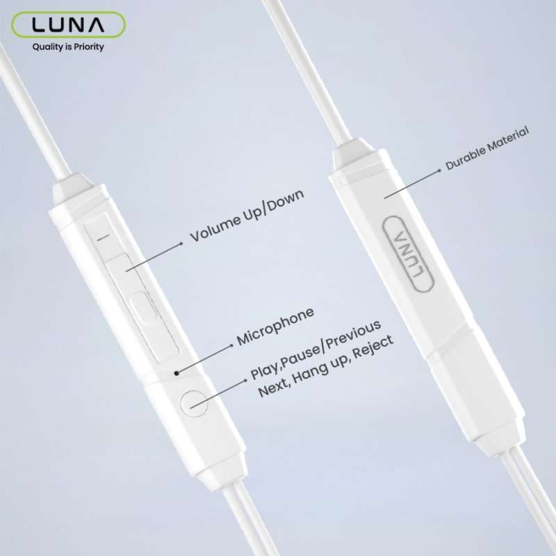 Jual Headset Earphone Luna E195 In-ear 3d Stereo Sound Super Bass ...
