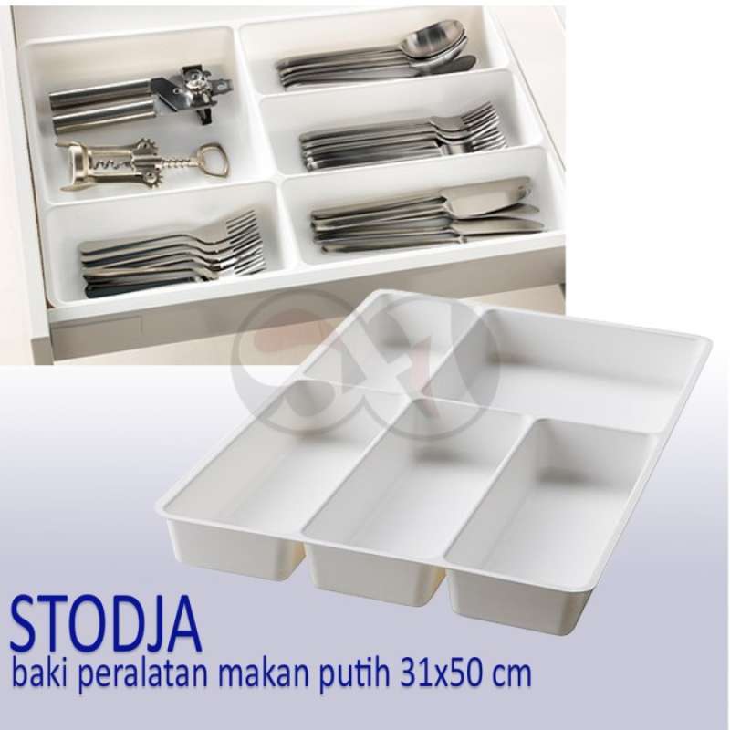 Promo Baki peralatan makan uk 31x50 cm / baki putih SEDANG tempat alat ...