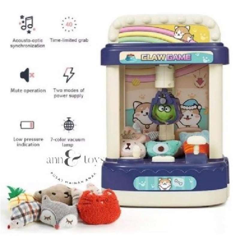 Jual Mesin Pencapit Boneka Mini Capit Game Machine Murah Ada Musik di ...