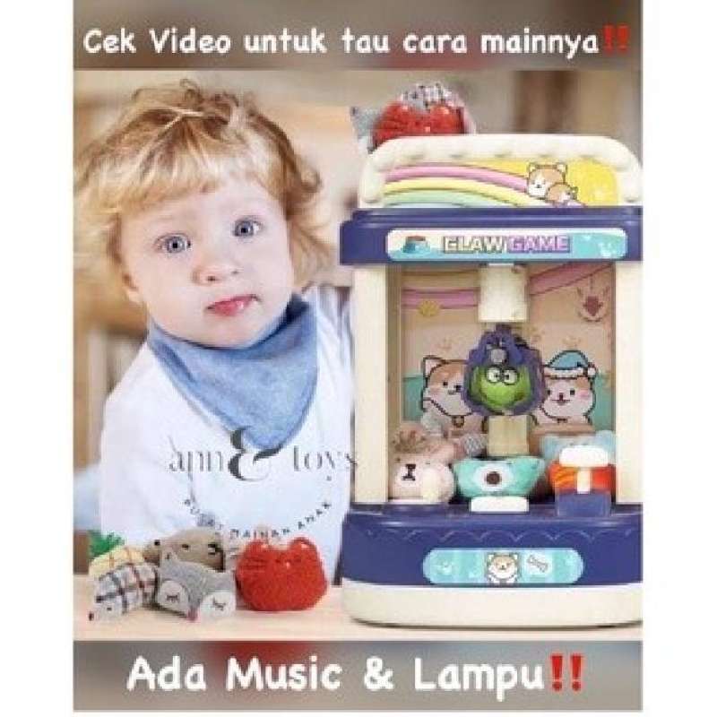 Jual Mesin Pencapit Boneka Mini Capit Game Machine Murah Ada Musik di ...