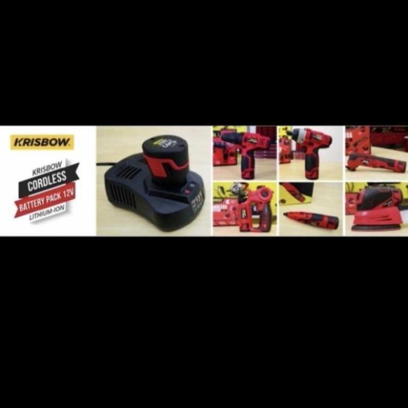 Promo Krisbow Cordless Battery Pack 12v 1500mah Lithium Ion Diskon 10% ...