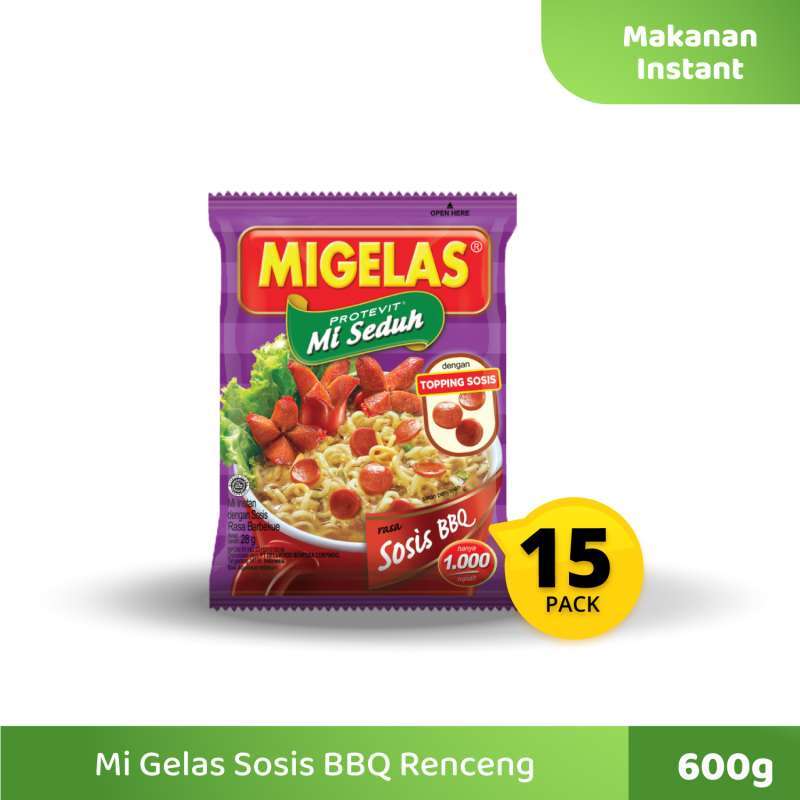 Jual Migelas Sosis BBQ Renceng 15 Sachet 28 Gr di Seller Mayora ...