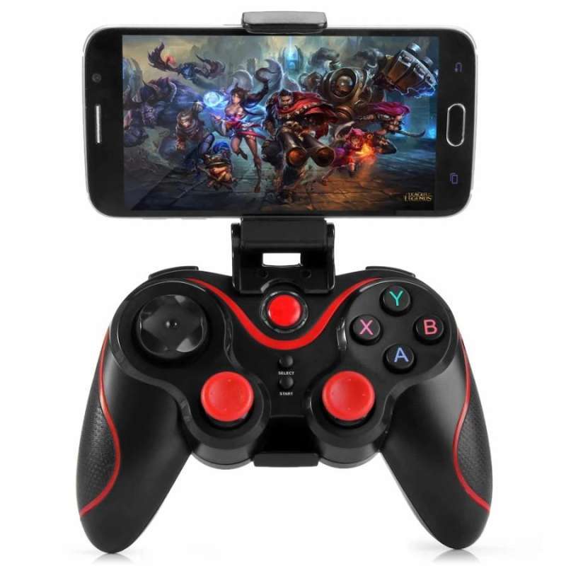 Jual X3 Gamepad Joystick Bluetooth Plus Holder HP X3 Wireless ...