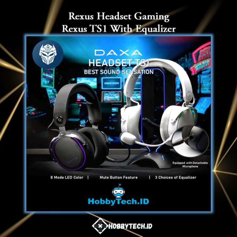 Promo Rexus Daxa Ts1 Wireless Gaming Headset With Equalizer Diskon 10% ...