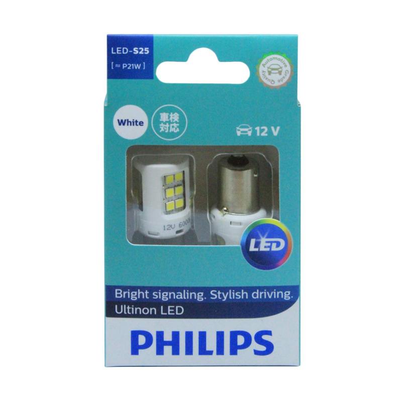 Jual PHILIPS Ultinon LED Lampu Sign Mobil [S25/ P21W/ 12V/ 6.000K] di ...