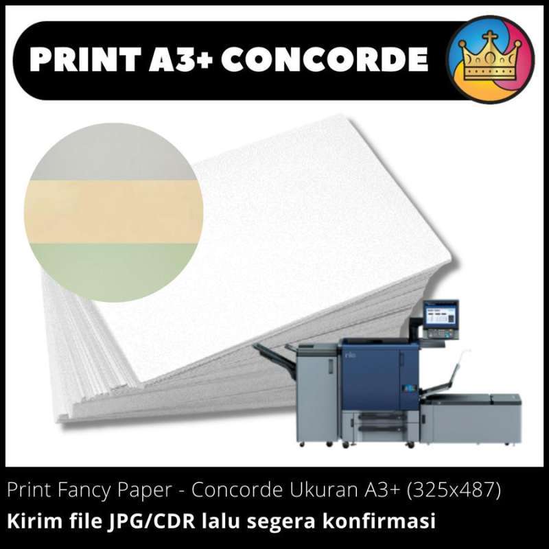 Jual DIGITAL PRINT A3+ Cetak Kertas Fancy Paper Concorde - Concorde ...