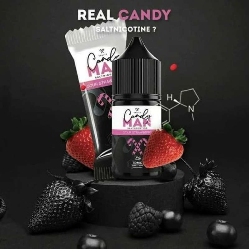 Promo Salt Nic FRUITY CANDY MAN STRAWBERRY 30mg 30ml liquid Vape Pod ...
