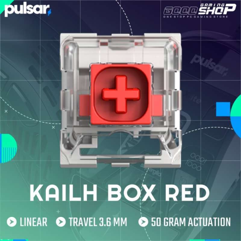 Promo Pulsar Linear Switch Pack (110 Pack) - Kailh Box Red Diskon 10% ...