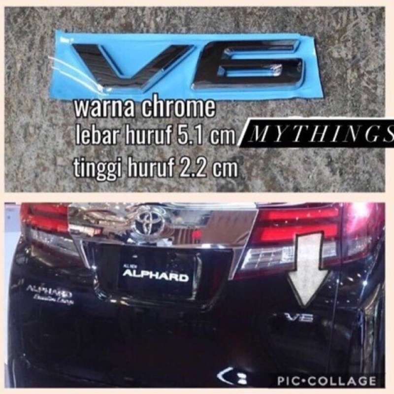 V6 Vellfire Logo Amazon.co.jp: V6 Emblem Lexus Alphard Crown Cima