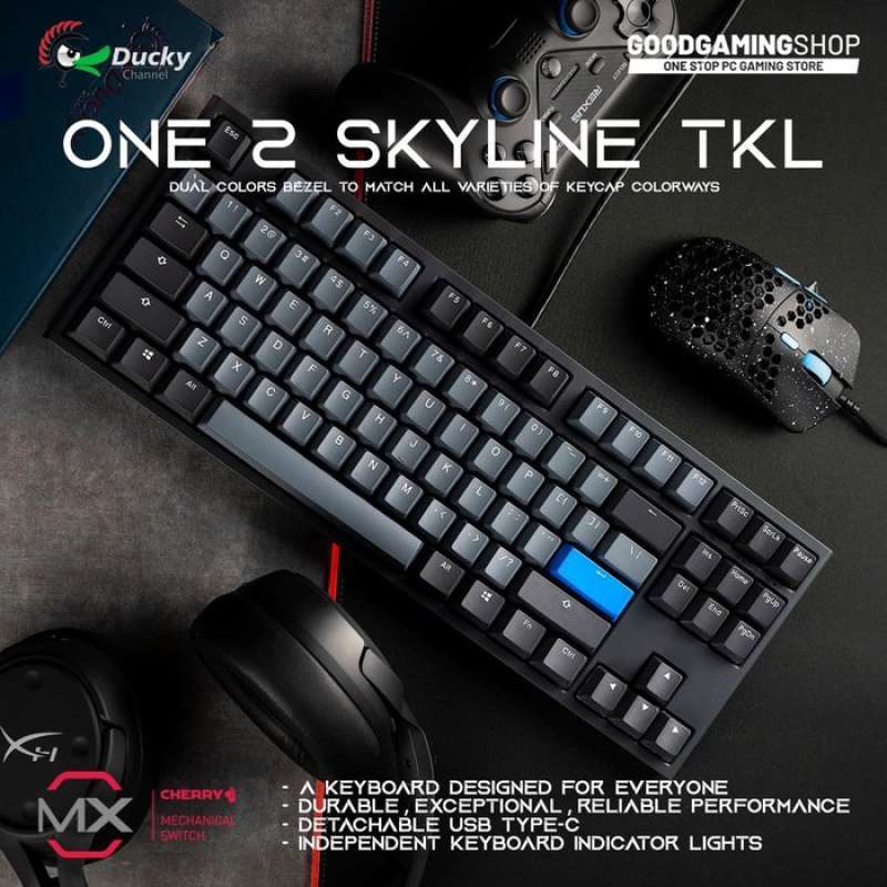 Promo Ducky One 2 Skyline Tkl - Gaming Keyboard - Black Diskon 10% di ...