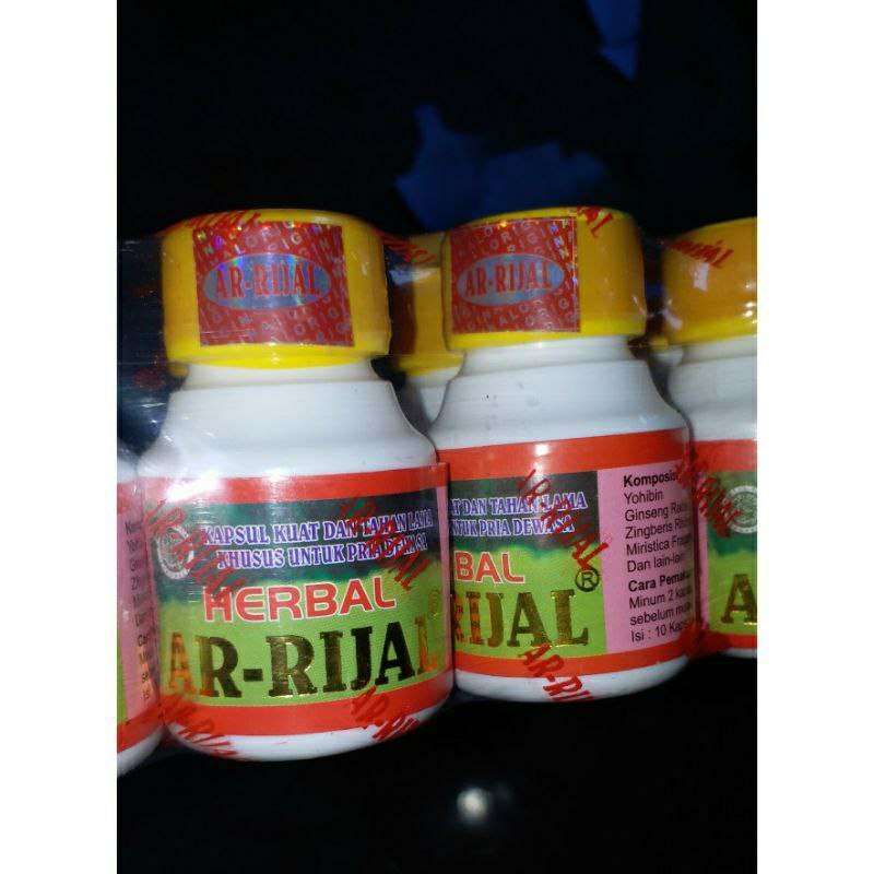 Jual Jamu Herbal Obat Kuat Tahan Lama Arrijal Original/arijal/kapsul Stamina Pria Perkasa D156 ...
