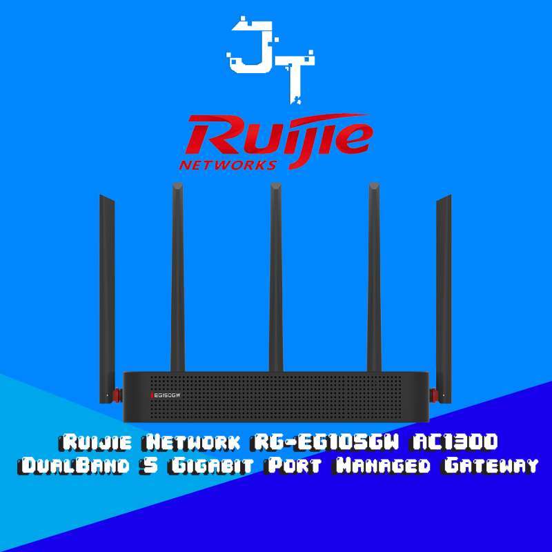 Jual Ruijie RG-EG105GW AC1300 DualBand 5-Port Gigabit Managed Gateway di Seller JCTech - Mangga ...