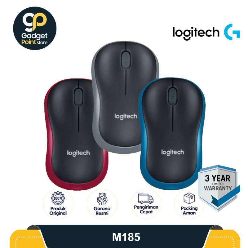 Jual Mouse Wireless Bluetooth Logitech M185 di Seller Gadget Point ...