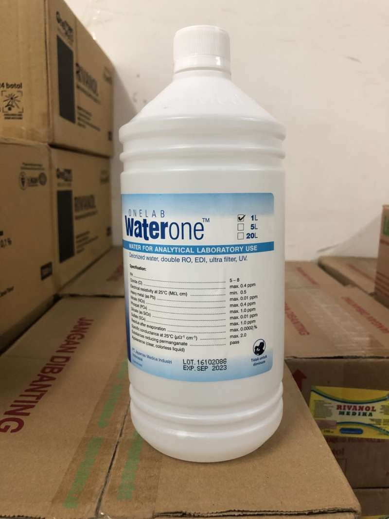 Jual Waterone Onemed 1 Liter / Aquabides / Purified Water 1 Liter Di ...