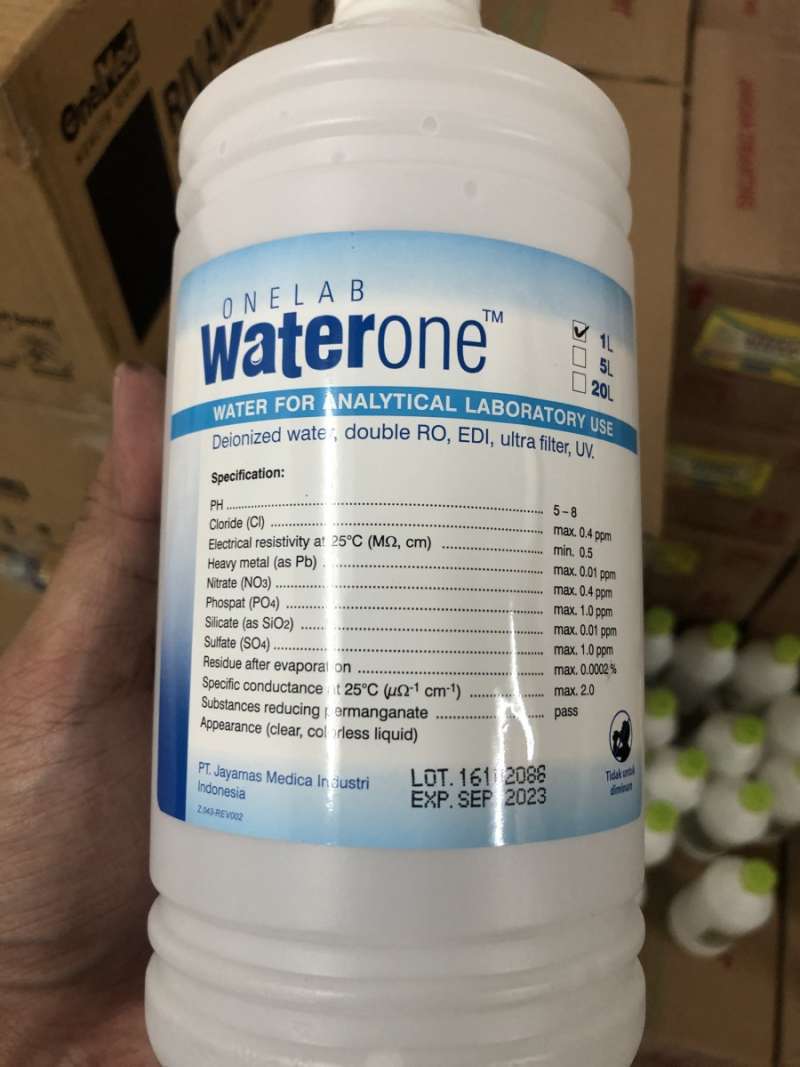 Jual Waterone Onemed 1 Liter / Aquabides / Purified Water 1 Liter Di ...