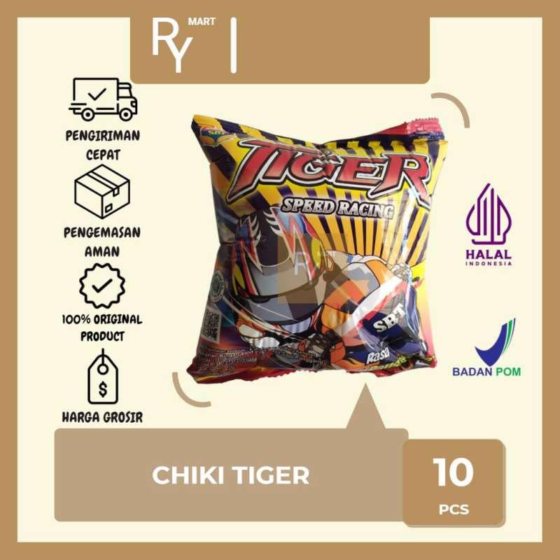 Jual Snack Makanan Ringan Chiki Jadul Tiger 10's di Seller Royal Mart ...