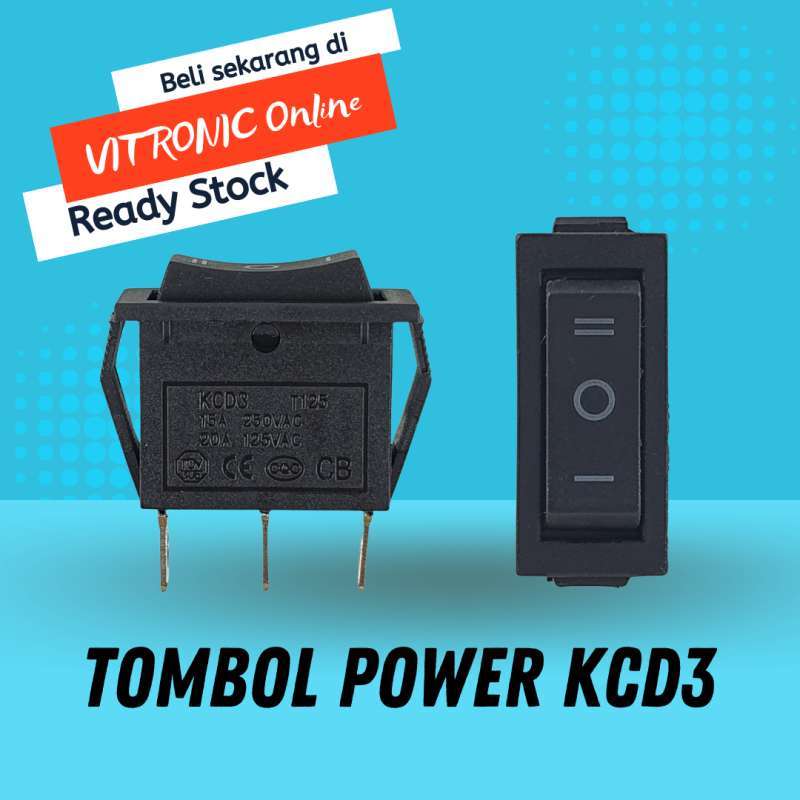 Jual Saklar Spring Return 3 pin On Off On Tombol Rocker 3 Posisi KCD3 ...