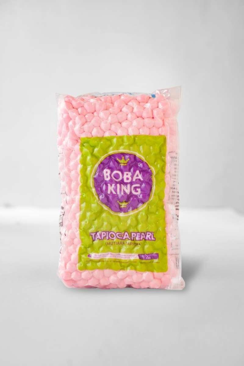 Promo OEM 1 kg BOBAKING STRAWBERRY BOBA (BOBA RASA STRAWBERRY) Diskon ...