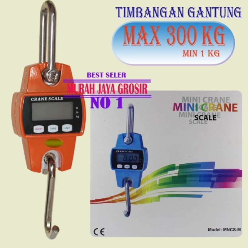 Jual TIMBANGAN DIGITAL 300 KG MINI CRANE SCALE TIMBANGAN KAPASITAS ...