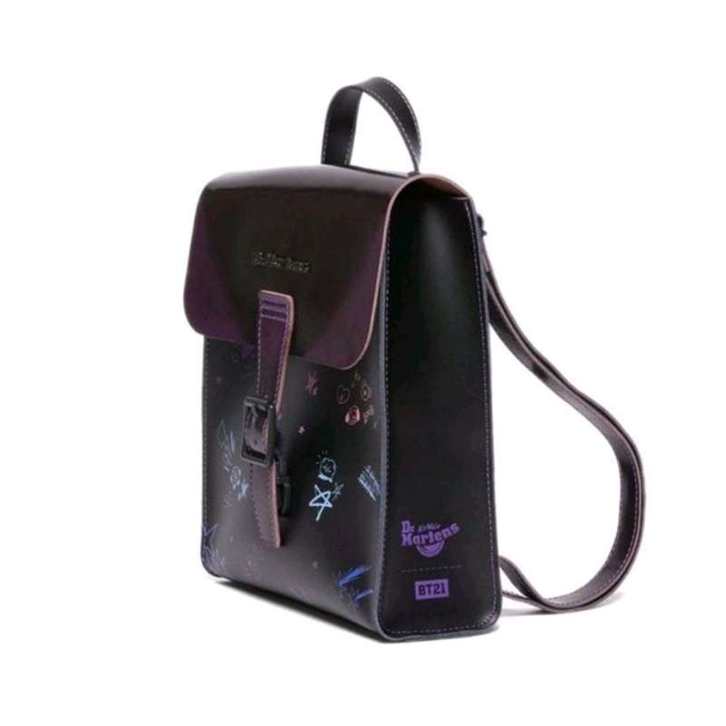 Jual Tas Backpack Docmart Dr Martens X Bt21 Bts Army Black Smooth ...