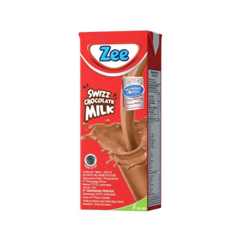 Jual ZEE UHT SWIZZ CHOCOLATE MILK 200 ML di Seller Padi Farma Official ...