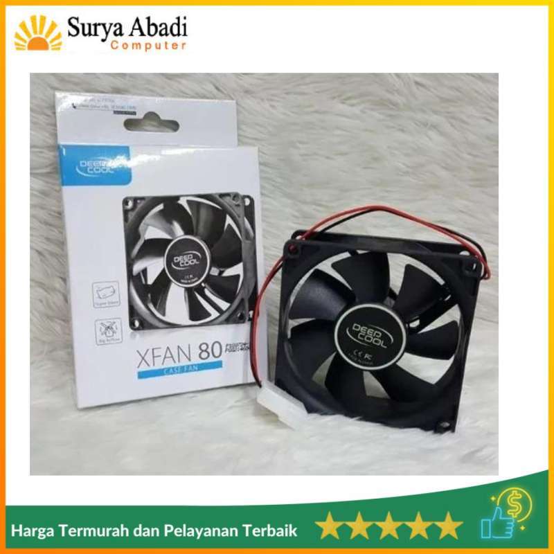 Promo FAN DEEPCOOL XFAN 8CM BLACK (HYDRO BEARING) Diskon 4% di Seller ...